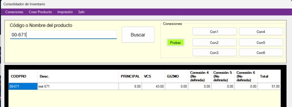 Consolidador de Inventario para INNOVA PRO - SyS Quest Computación Panamá